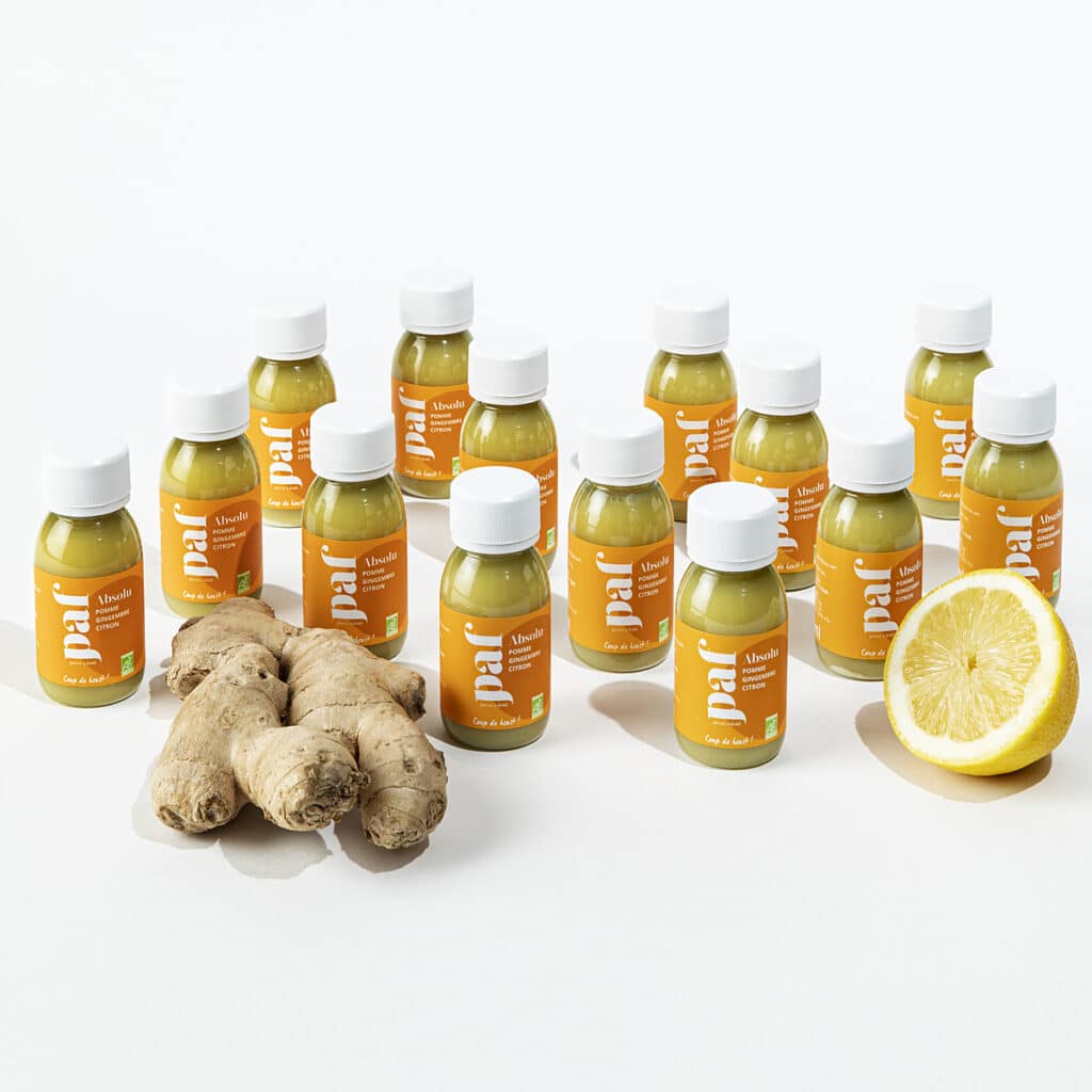 Shots Gingembre Et Citron - Jus BIO Et Détox - Les Jus PAF