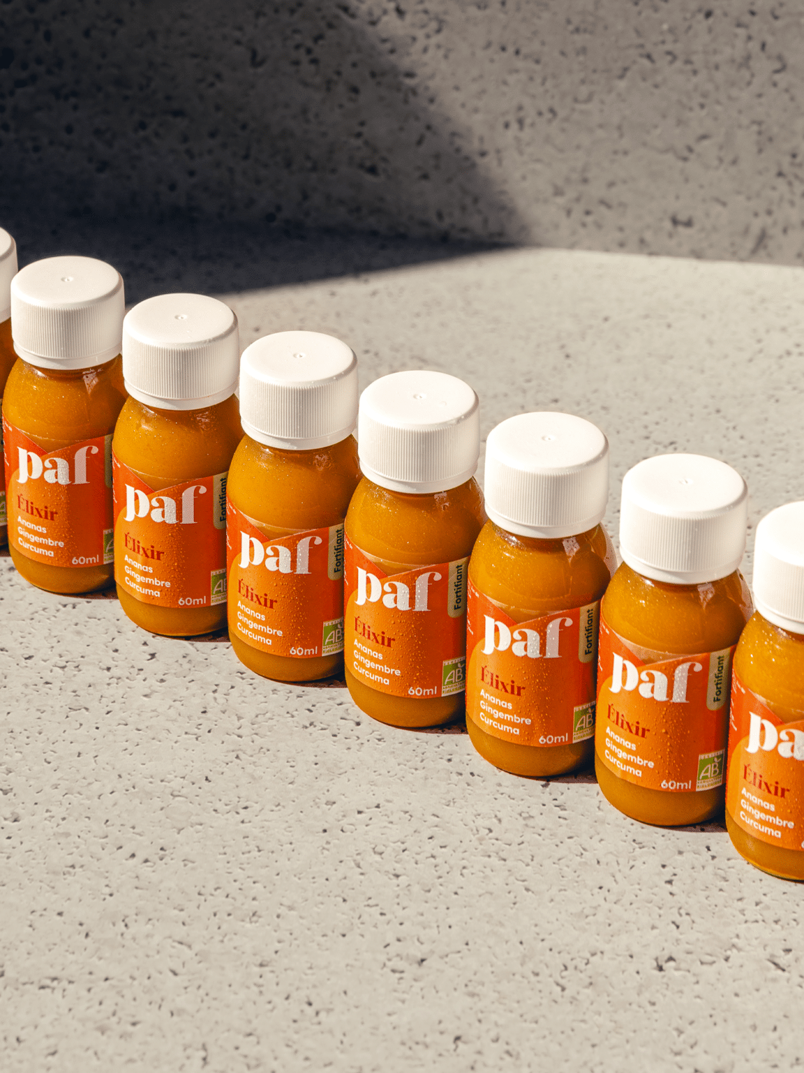 Shots Curcuma et Gingembre - Jus BIO et Détox - Les Jus PAF